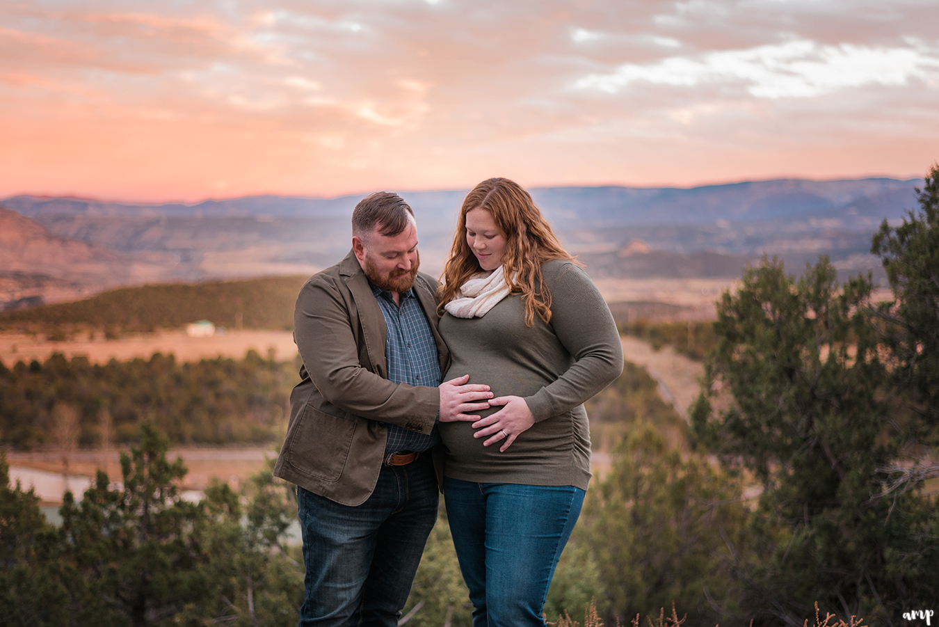 Donal & Becca | Grand Mesa Maternity Photos - Amanda Matilda Photography